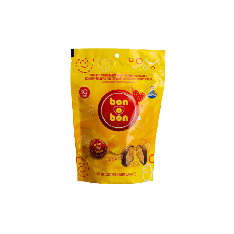 Bon o Bon Relleno con Crema de Cacahuate Doypack/Chocolate Filled with ...